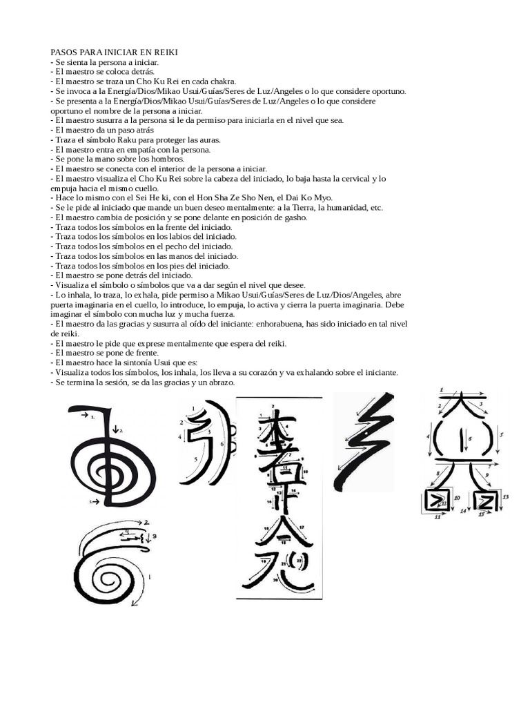 Como Iniciar en Reiki Con Dibujos | PDF
