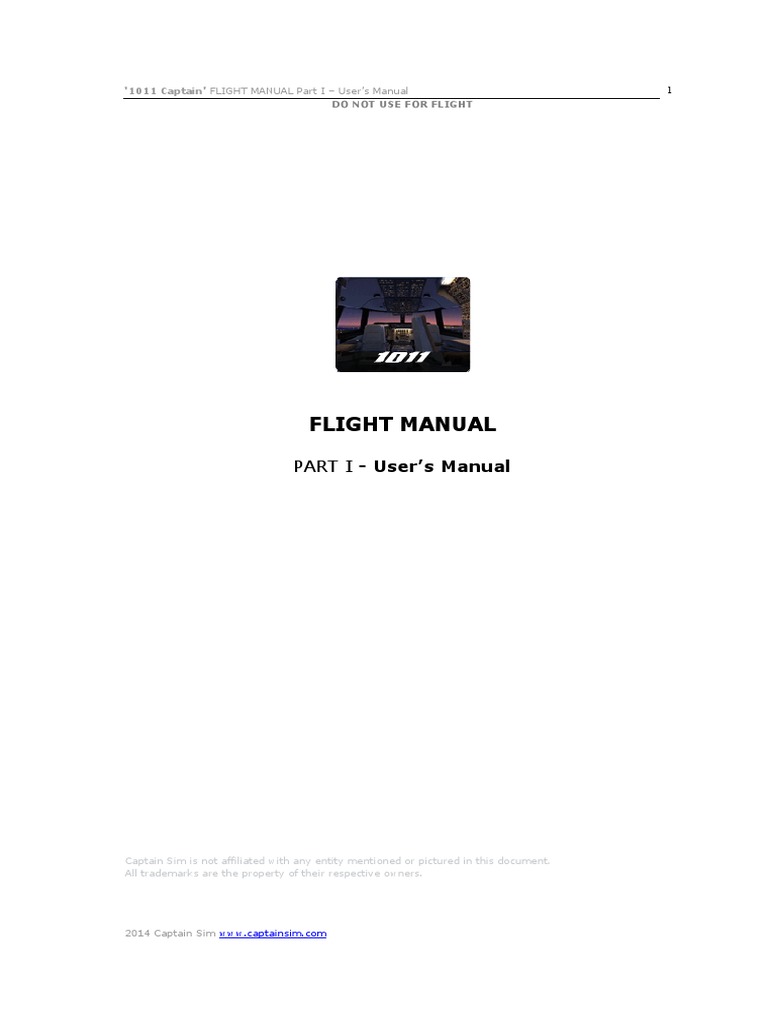 Flight Manual: PART I - User's Manual | PDF | Computer File | Aviation