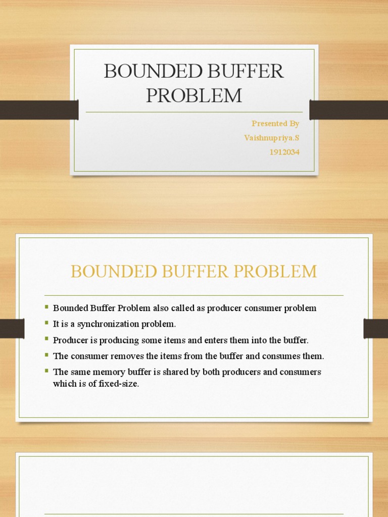 Bounded Buffer Problem Explained | PDF | Technology & Engineering