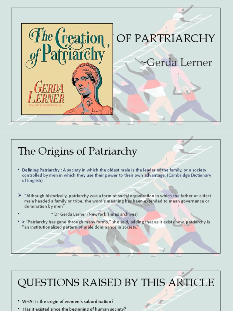 Creation of Partriarchy | PDF | Patriarchy | Woman