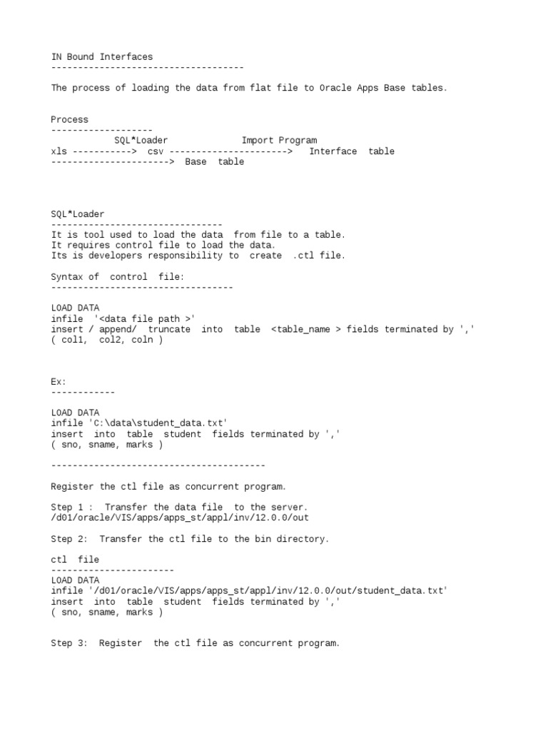 6 SQL Loader | PDF | Sql | Computing