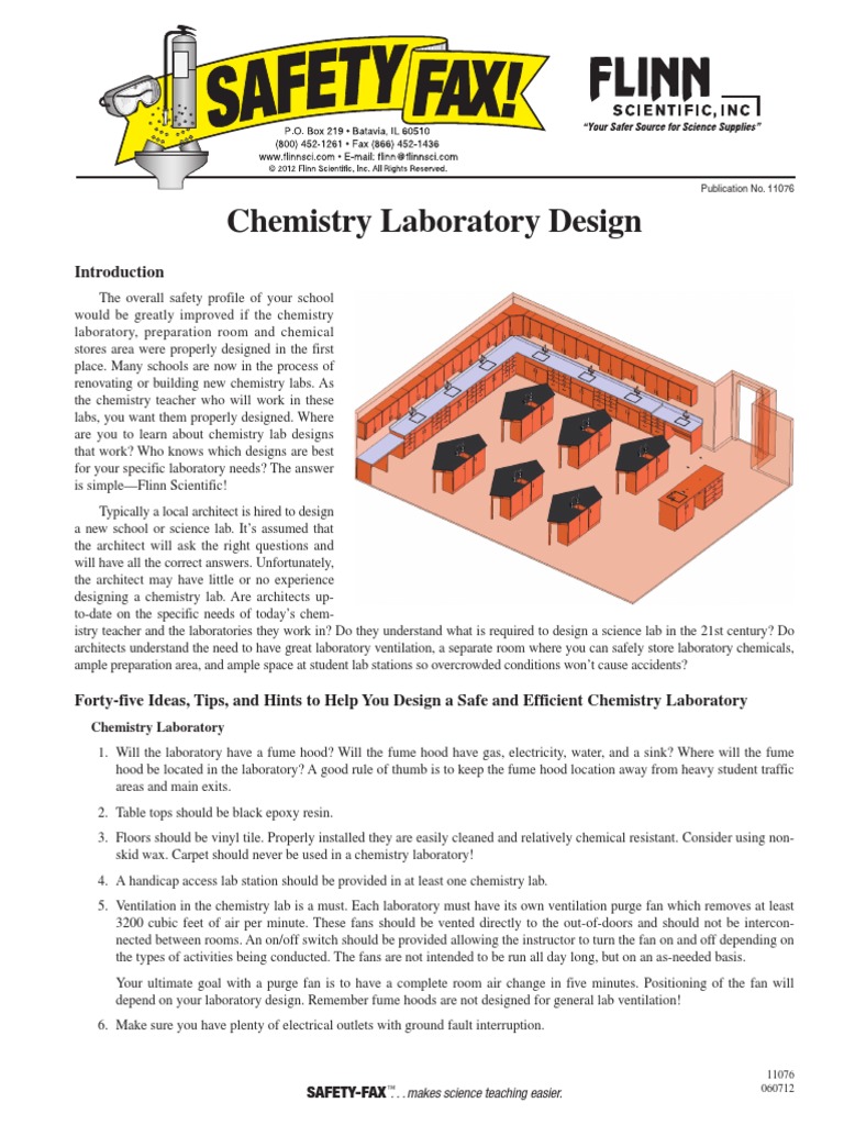 Lab Design Guide | PDF | Laboratories | Safety