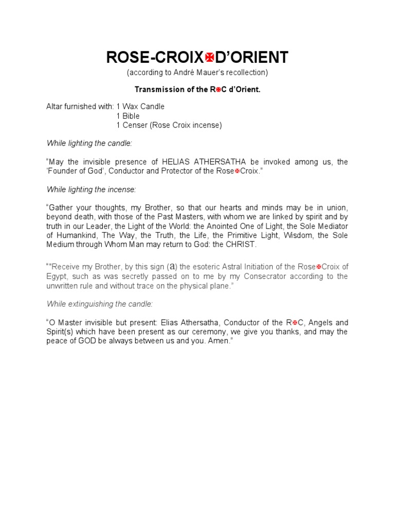 Mauer RCdO Initiation | PDF