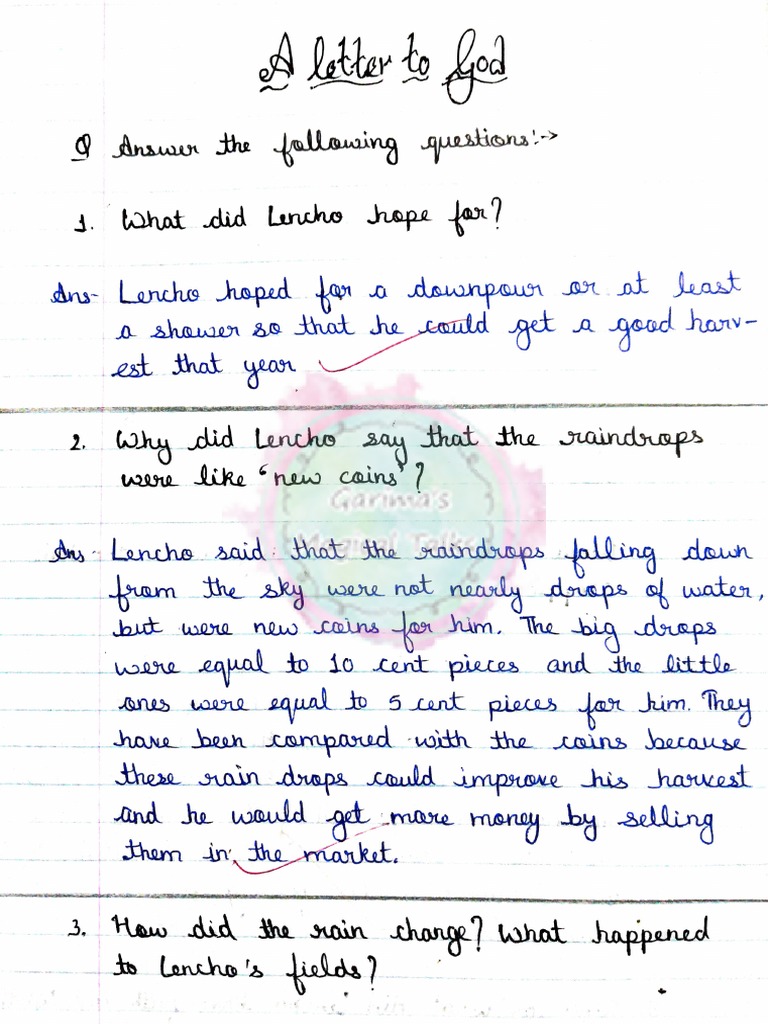 A Letter To God | PDF