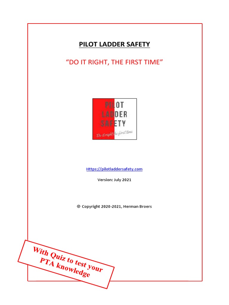 Pilot Ladder Safety | PDF | International Organization For ...