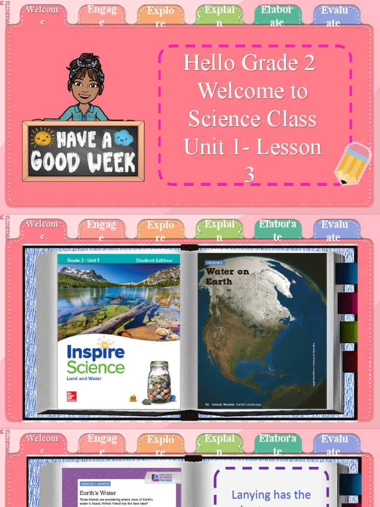 Hello Grade 2 Welcome To Science Class Unit 1-Lesson 3 | PDF | Water ...