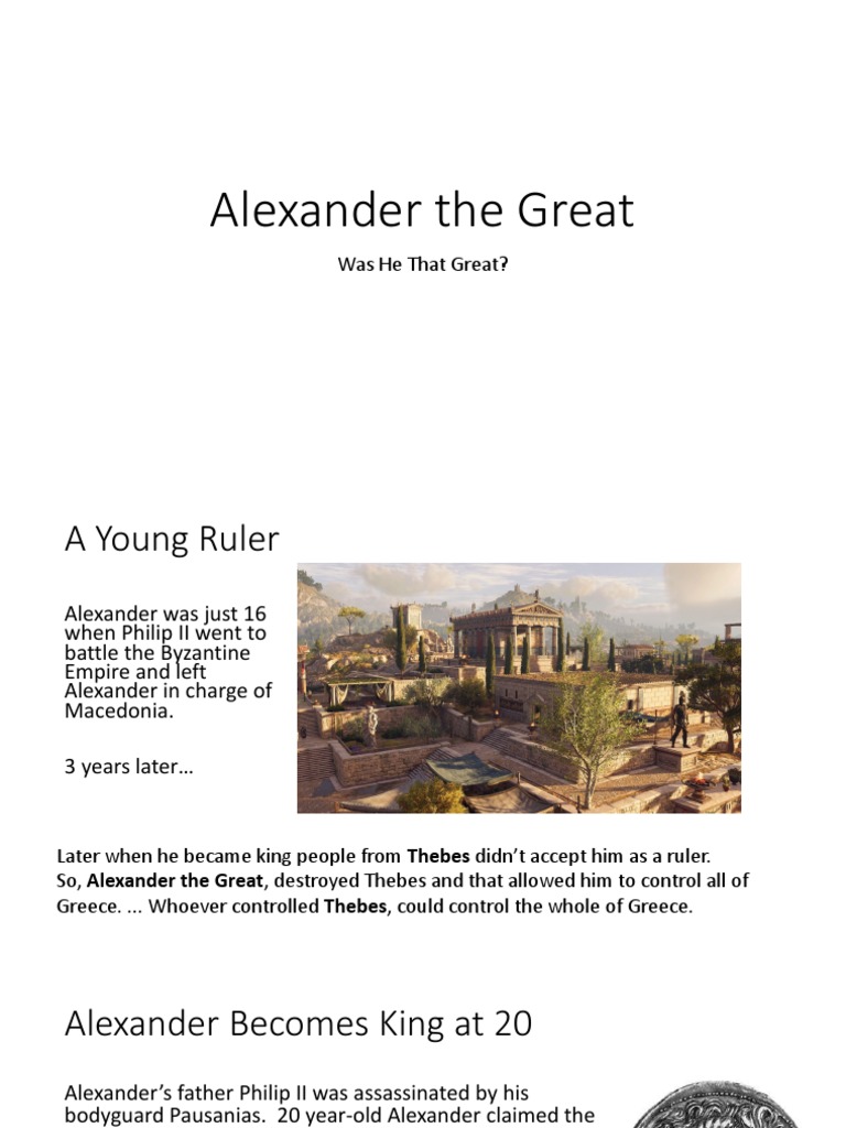 3RD GRADE - Alexander The Great - Was He That Great | PDF | Alexander ...