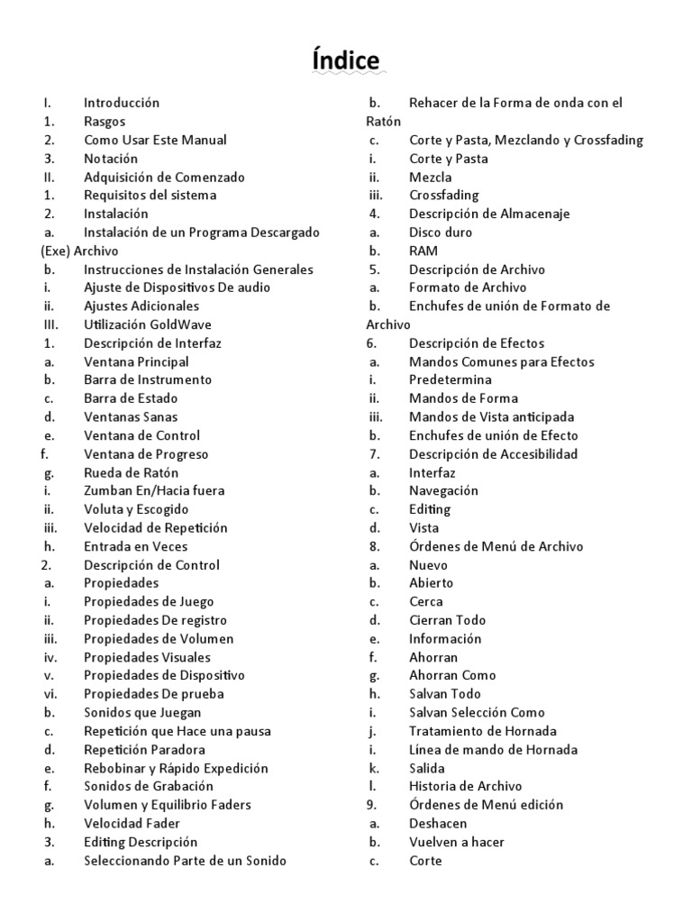 Manual de Goldwave en Español | PDF | Grabación de sonido | Ingeniería ...
