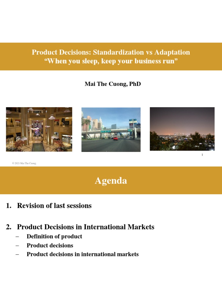 4 Product and Branding Decisions (Standardization Vs Adaptation) | PDF ...