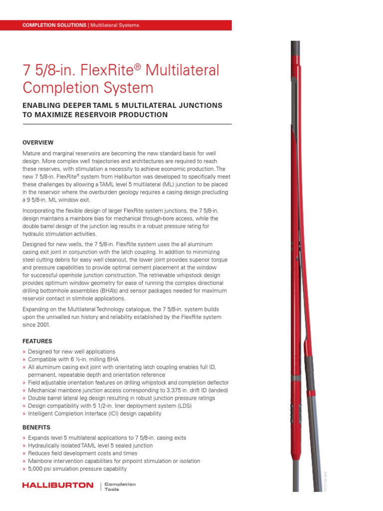 7 58in FlexRite System | PDF | Casing (Borehole) | Mechanical Engineering