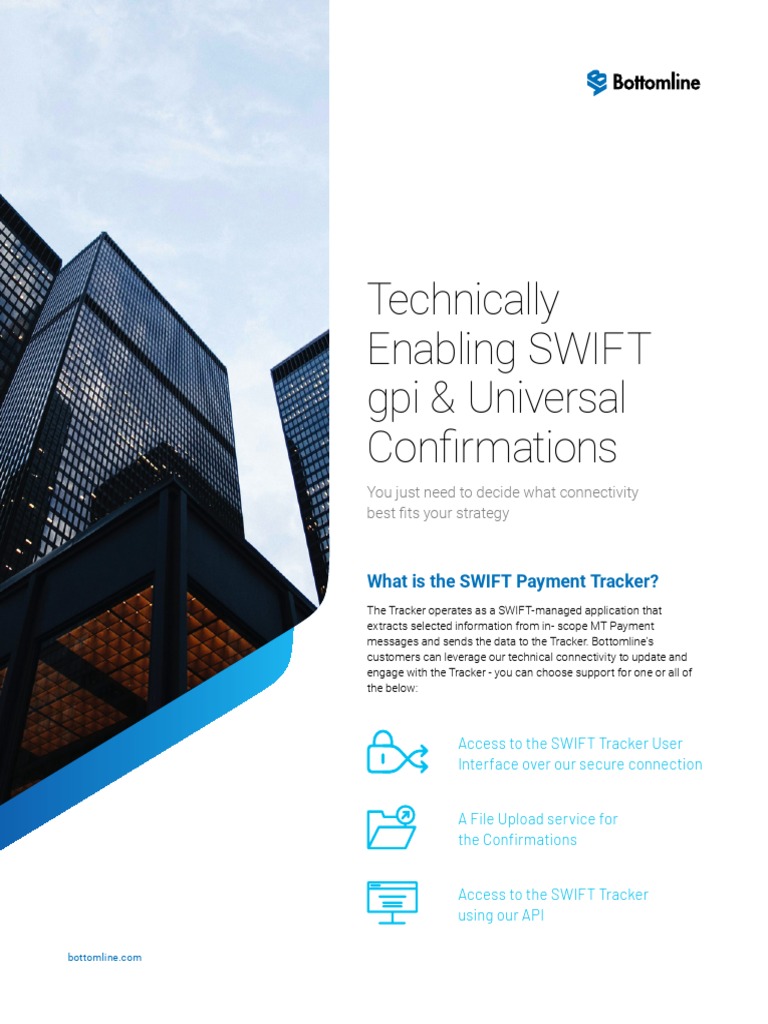 Technically Enabling SWIFT Gpi Universal Confirmations FM Global BRO ...