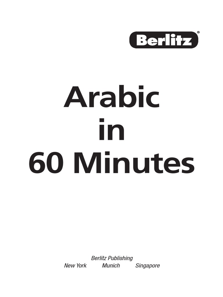 Arabic in 60 Minutes (Berlitz) | PDF