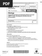 Edexcel A Level Biology Topic Checklist | PDF | Biology | Cell (Biology)