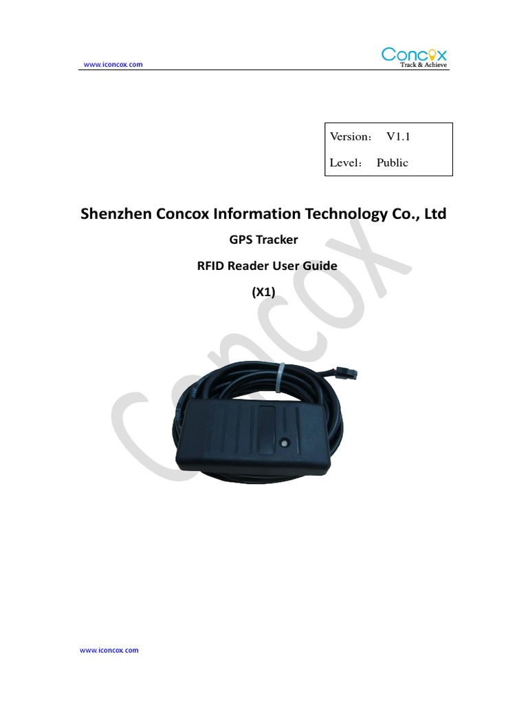 RFID Reader User Guide V1.1 | PDF | Radio Frequency Identification | Login