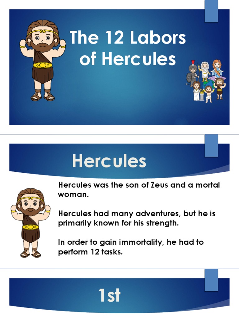3rd Grade - The Twelve Labors of Hercules | PDF