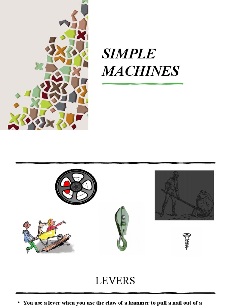 3RD Grade Simple Machines | PDF | Machines | Brake