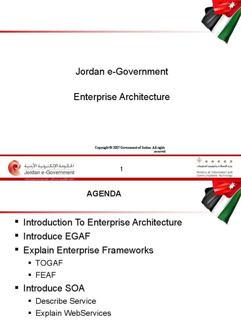 Jordan E-Government Enterprise Architecture: Reserved | PDF ...