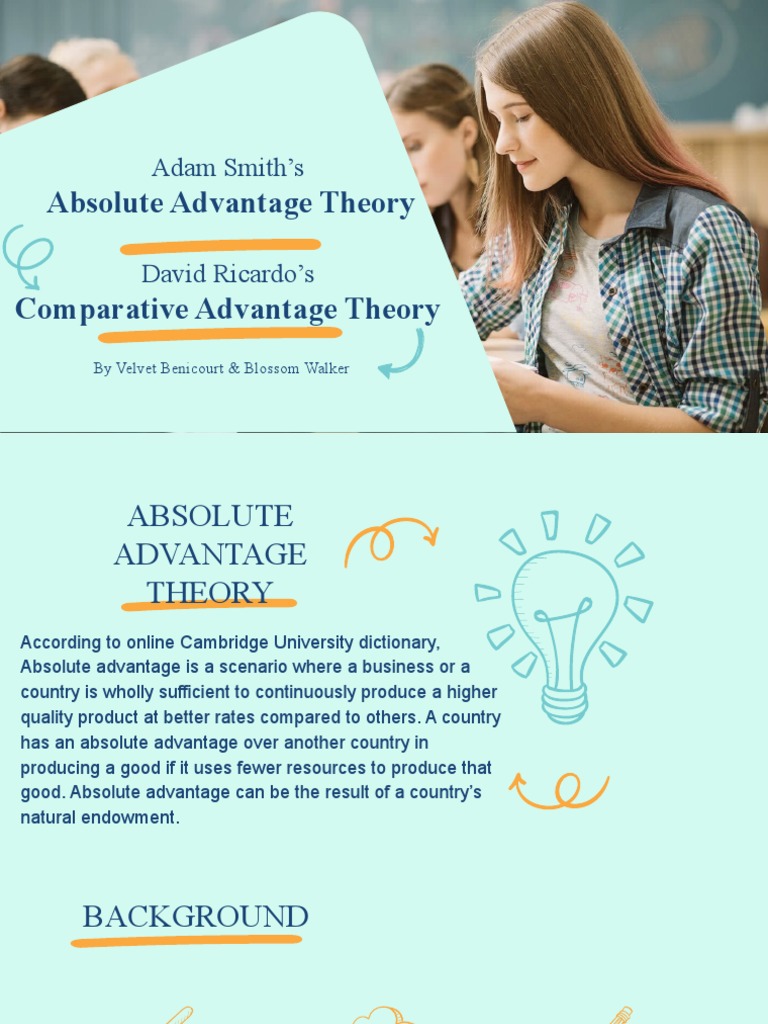 Absolute Advantage Theory: Adam Smith's | PDF | Comparative Advantage ...