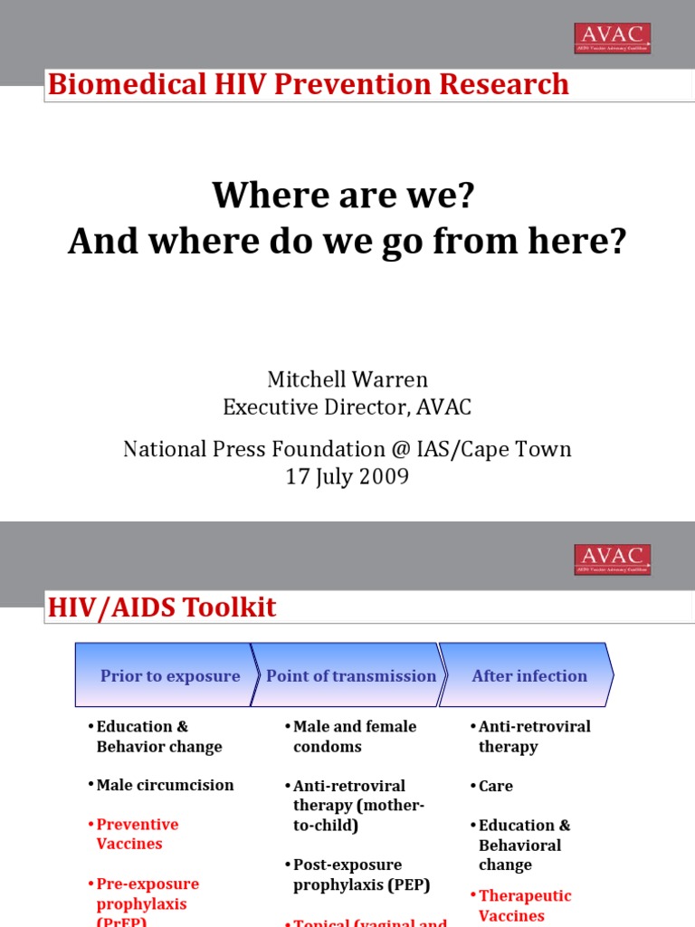 BioMedical Prevention (Mitchell Warren) | PDF | Management Of Hiv/Aids ...
