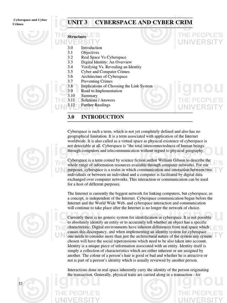 3 Cyberspace & Cyber Crime | PDF | Cyberspace | Authentication