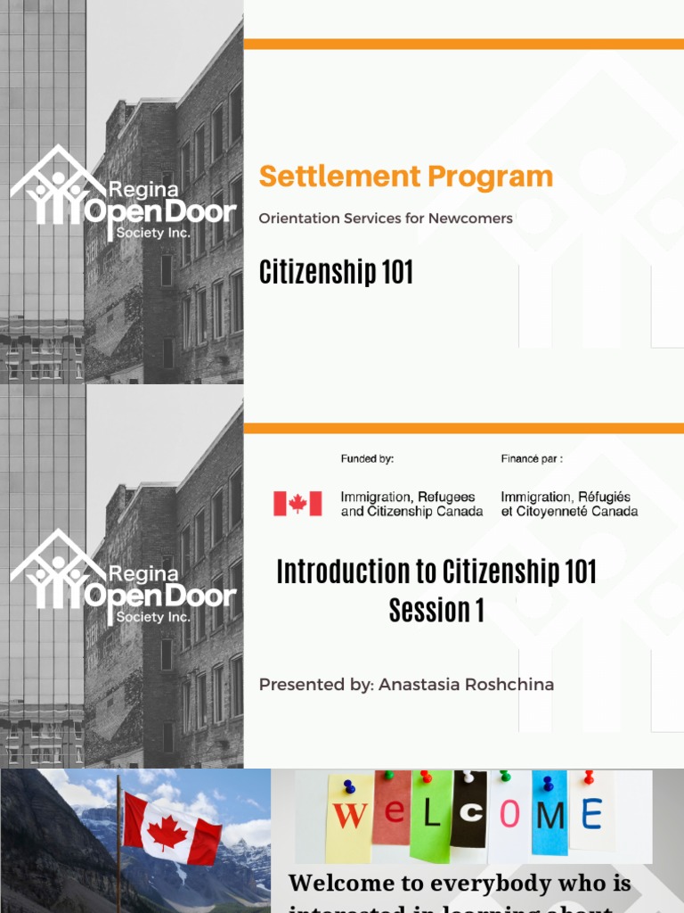 Introduction To Citizenship - Citizenship 101 Session 1 | PDF | Canada | Citizenship