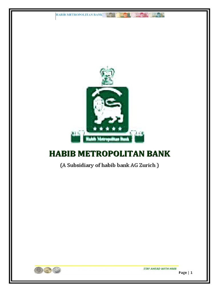 HABIB METROPOLITAN BANK (LTD) | PDF | Debit Card | Cheque