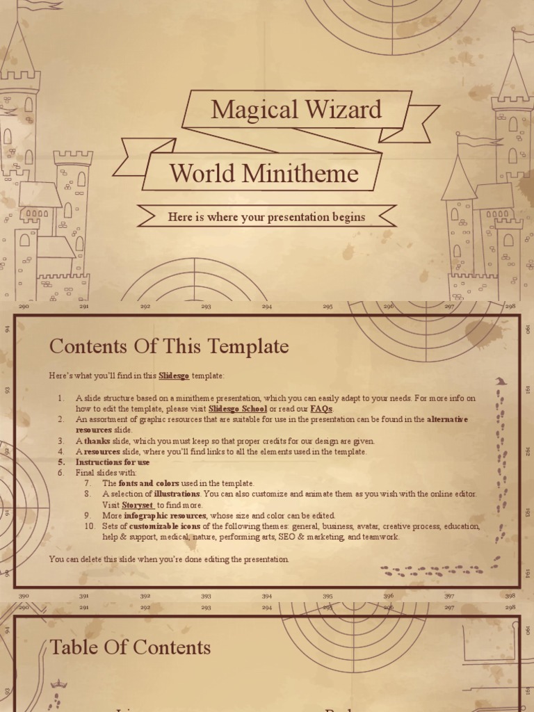 Magical Wizard World Minitheme by Slidesgo | PDF | Planets | Solar System