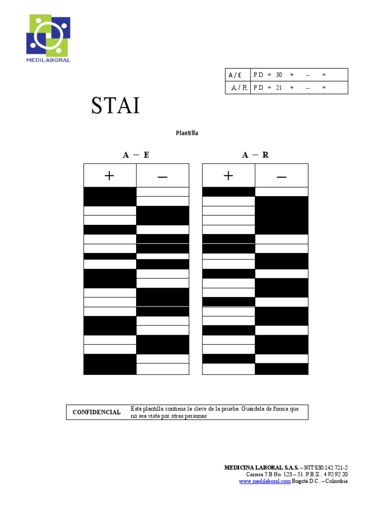Plantilla Stai | PDF