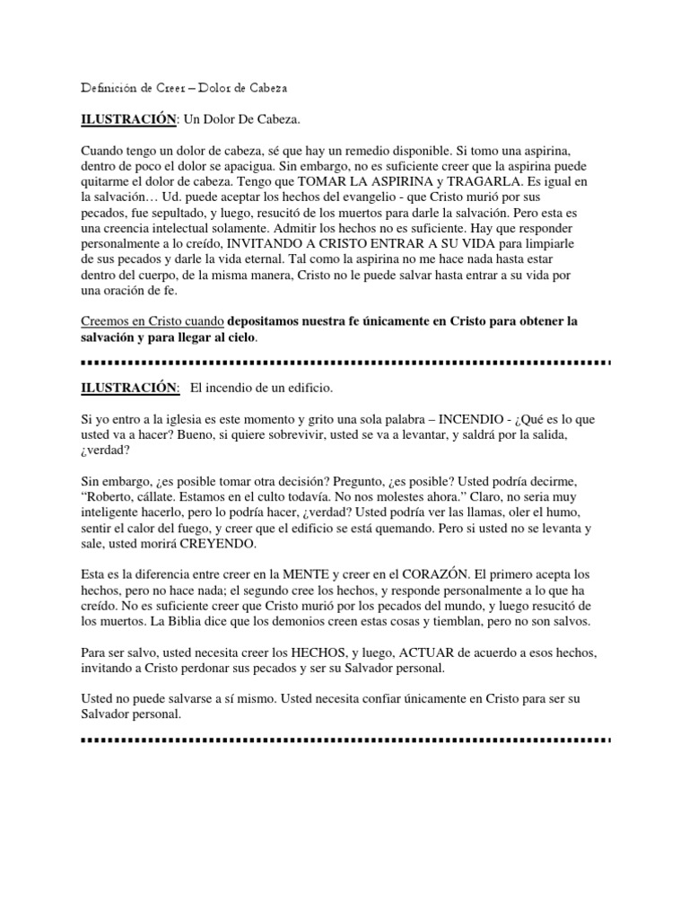 Definición de Creer - Varias Ilustraciones | PDF | Cristo (título ...