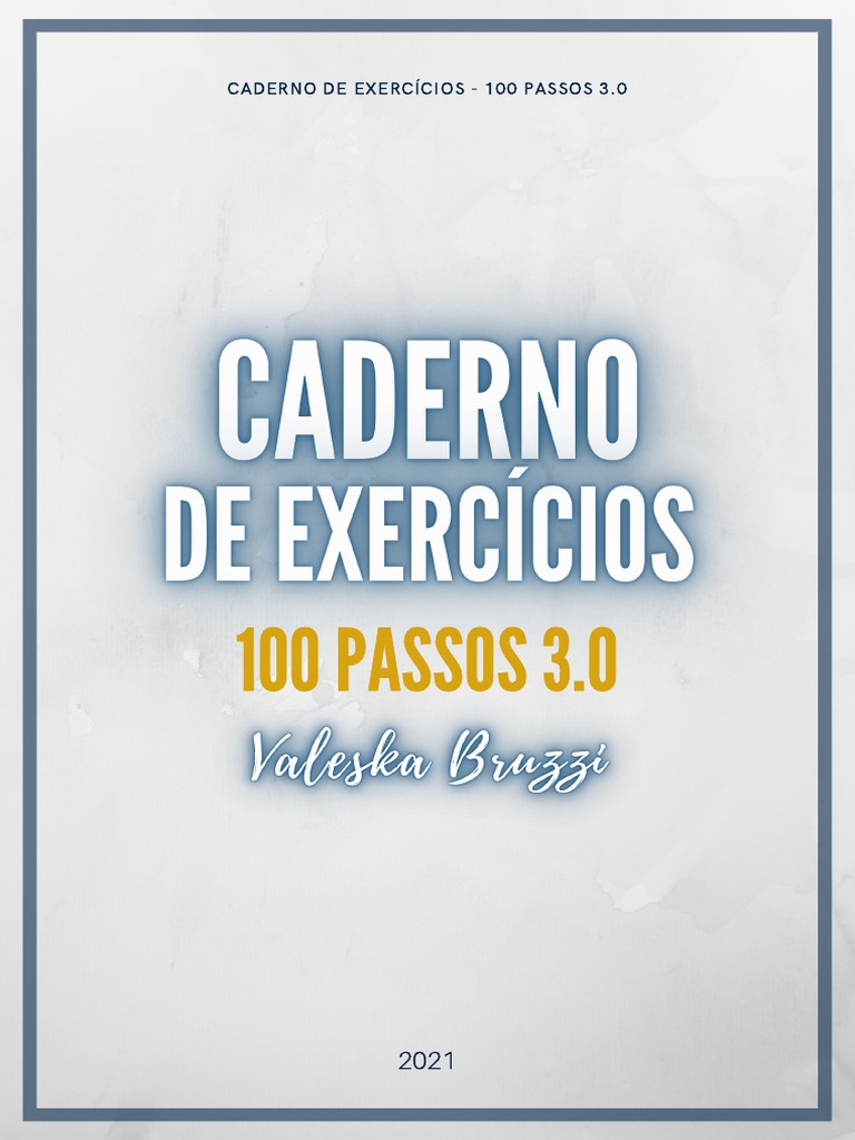 Caderno+de+exerc Cios 100+passos+3.0 | PDF | Marketing