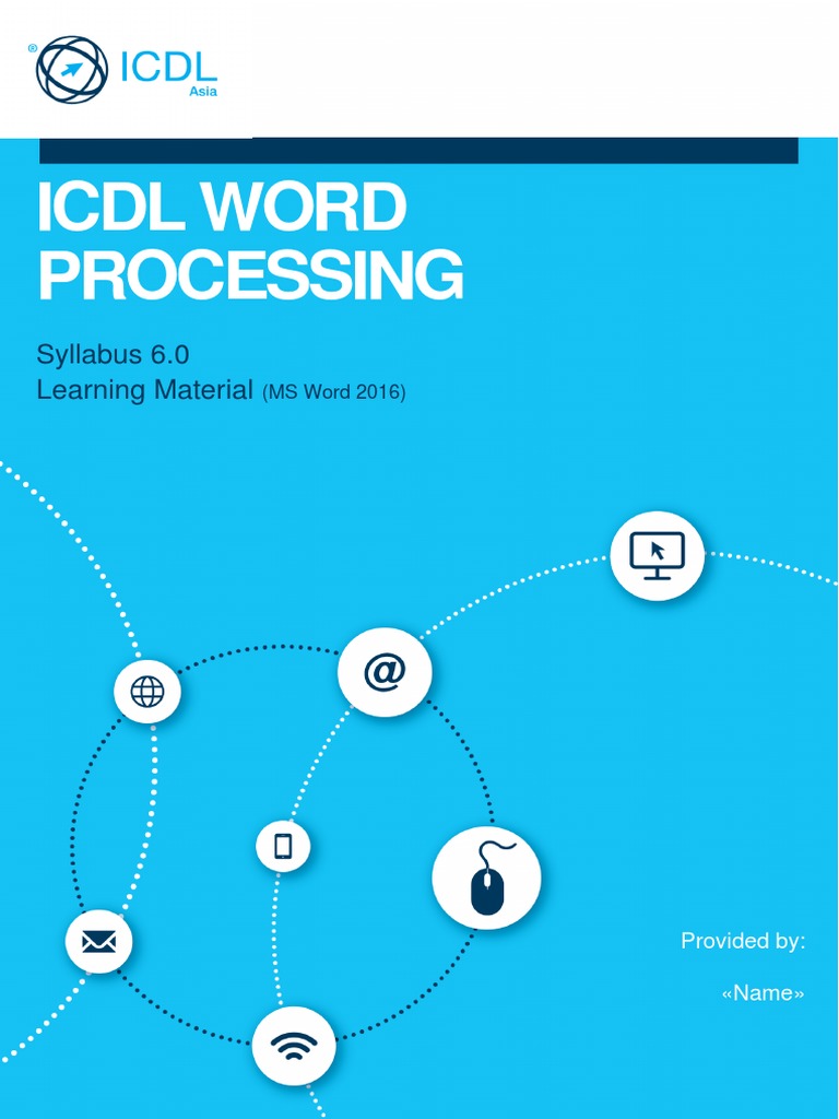ICDL Word Processing 2016 6.0 - Sample | PDF | Microsoft Word | Software