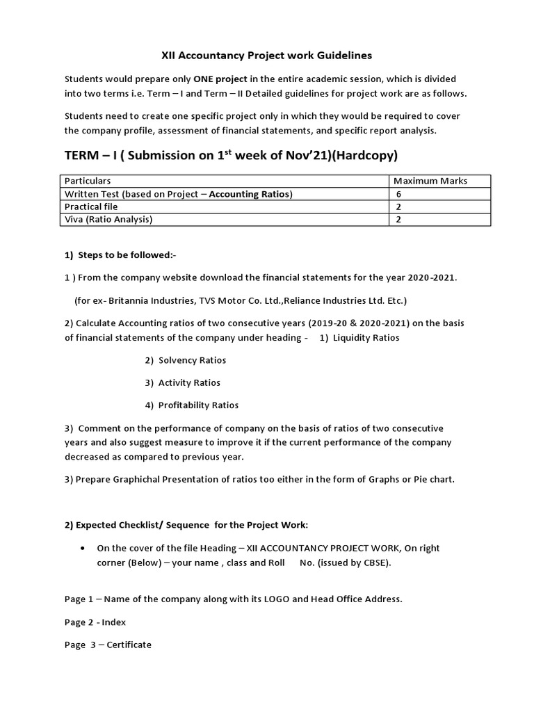 XII Accountancy Project Work | PDF | Accounting | Financial Statement