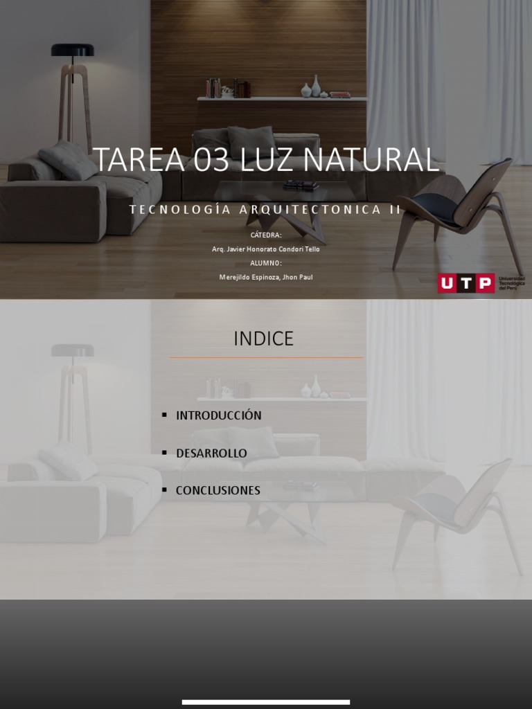 Tarea s03 Luz Natural | PDF