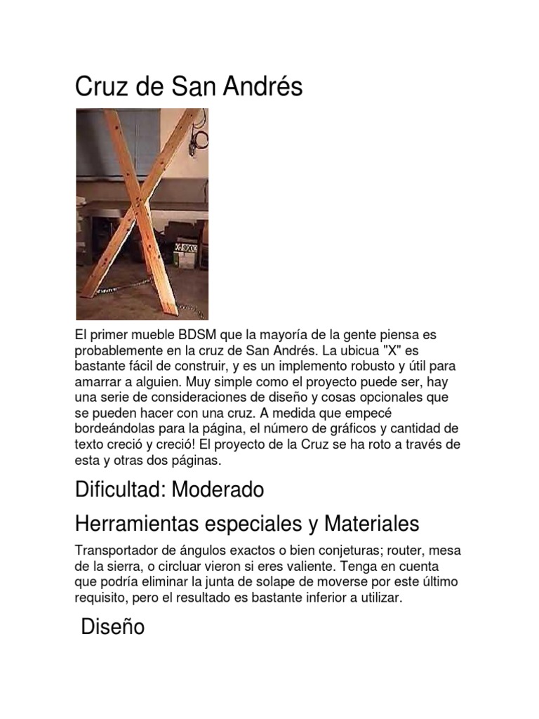 Cruz de San Andrés | PDF | Tornillo