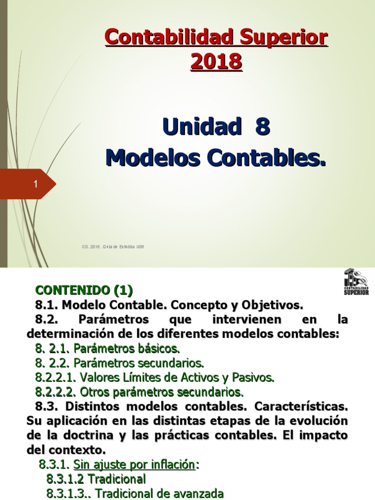 Contabilidad Superior - Modelos Contables | PDF | Contabilidad ...