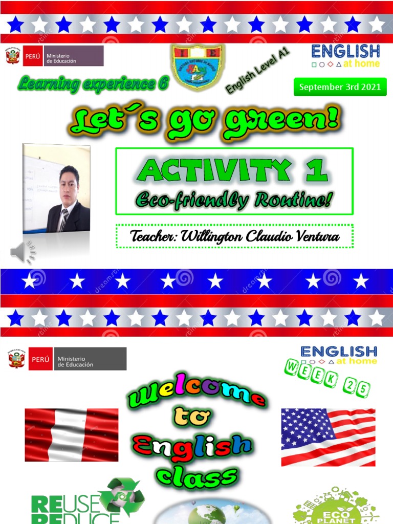 Le6 - A1 - Inglés - Diapositivas - 4° (3 - Set - 21) | PDF | Materiales