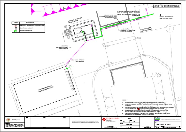 Construction Drawing: Propose Operator Workstation | PDF | Technical ...