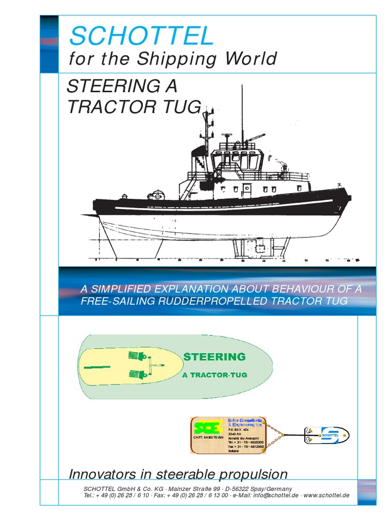 Schottel: For The Shipping World Steering A Tractor Tug | PDF | Tugboat ...
