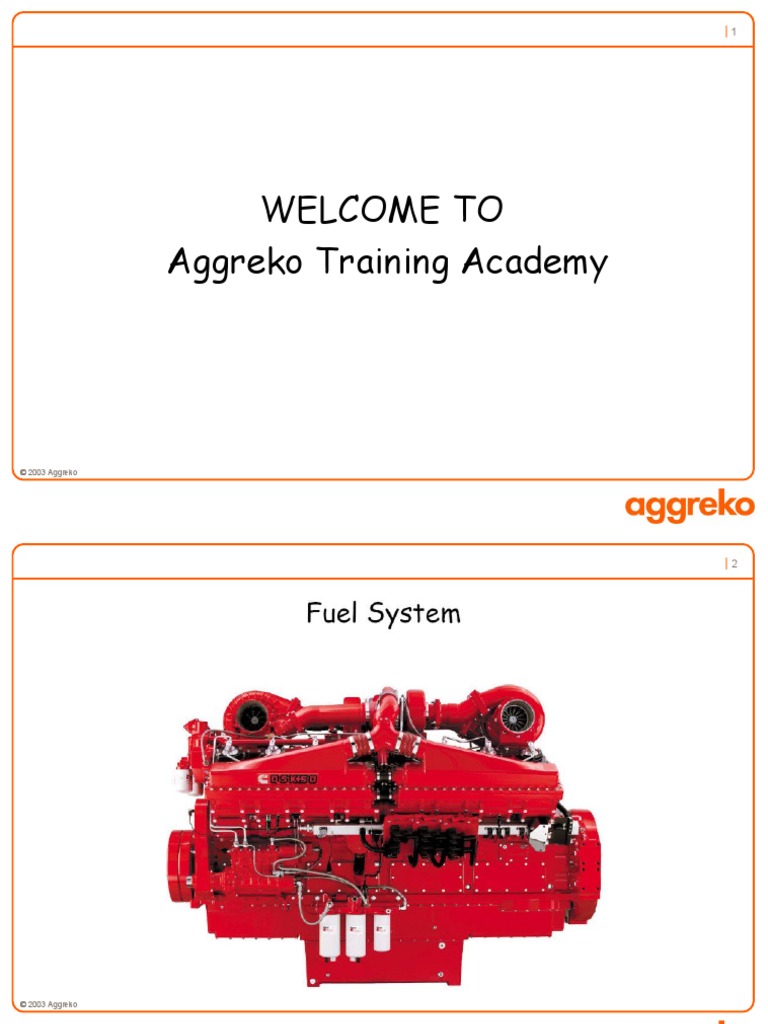 CUMMINS QSK50 - Aggreko - FUEL SYSTEM | PDF