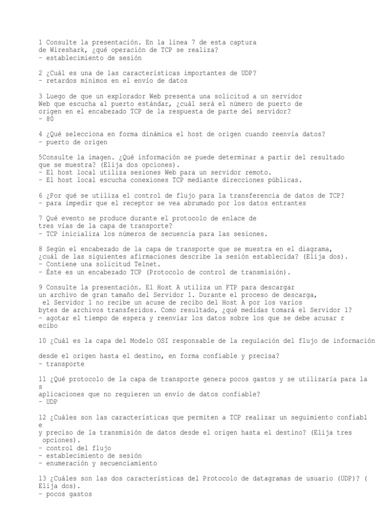Parcial 4 Cisco Modulo 1 | PDF | Protocolo de Control de Transmisión ...