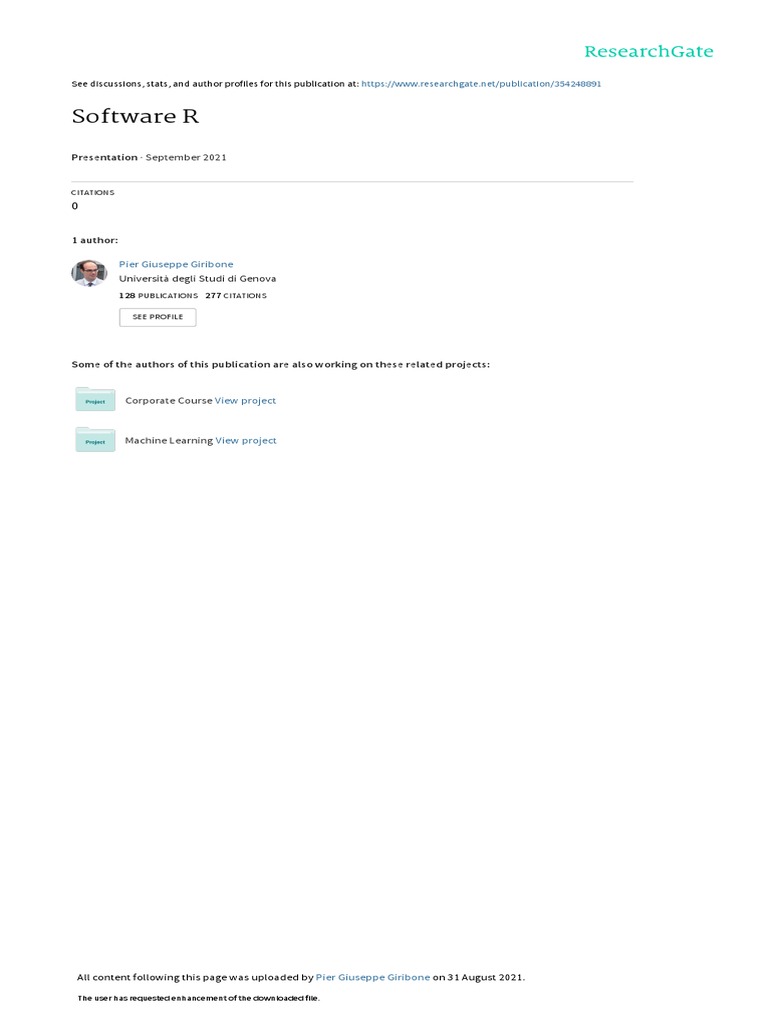 Software R | PDF | Regular Expression | Command Line Interface