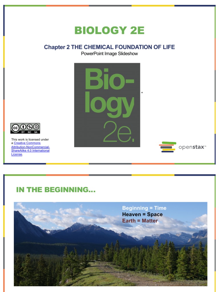 Biology 2E: Chapter 2 The Chemical Foundation of Life | PDF | Chemical ...
