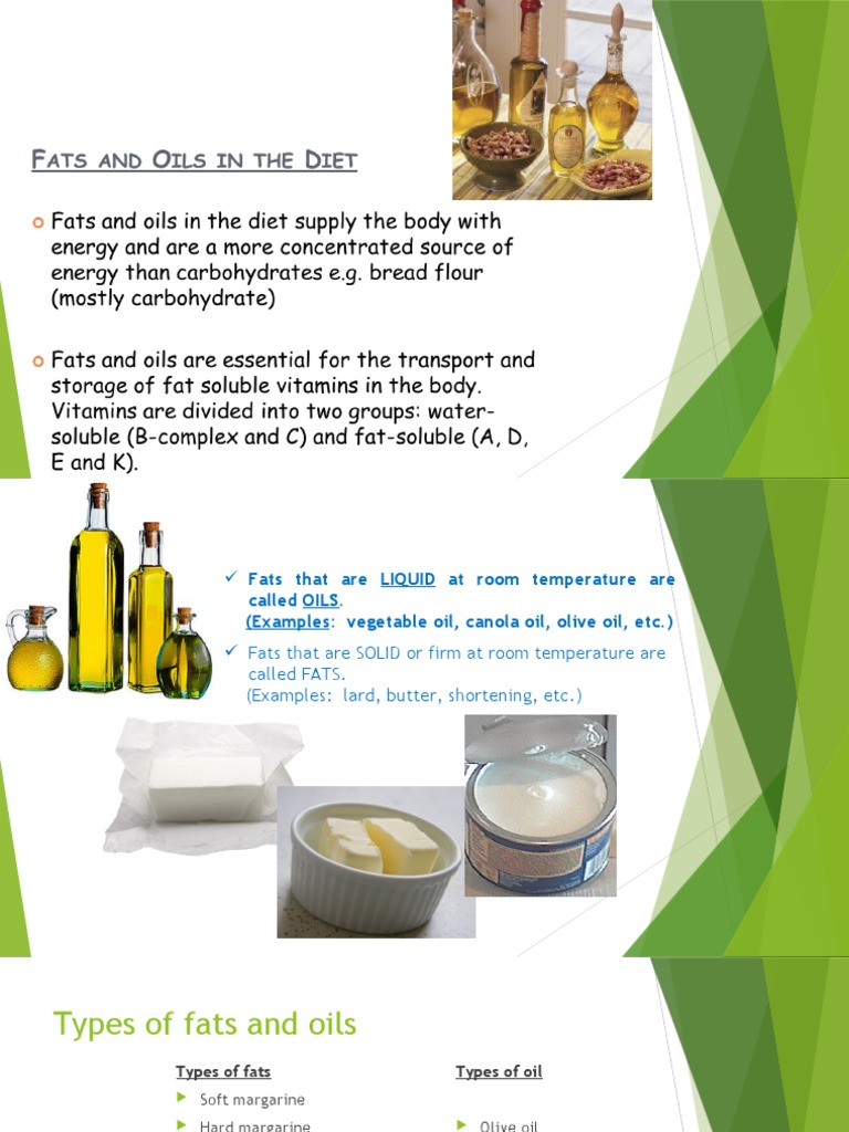Oleokimia - Fats and Oil in The Diets | PDF | Fat | Fatty Acid