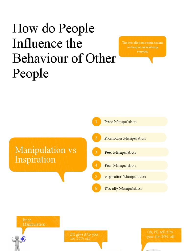 How Do People Influence The Behaviour of Other People | PDF ...
