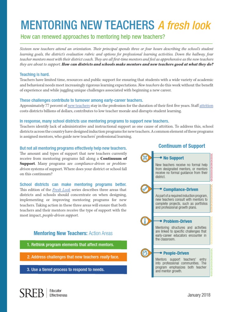 Enhancing Mentoring for New Teachers | PDF | Mentorship | Teachers