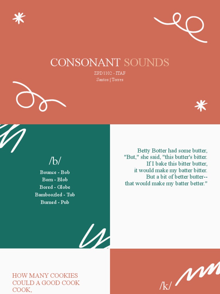 Consonant Sounds Pdf