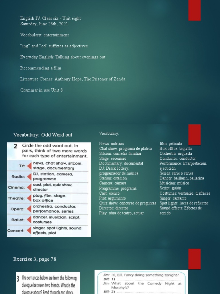 English IV Class 6 Saturday June 26 | PDF | Language Mechanics | Syntax