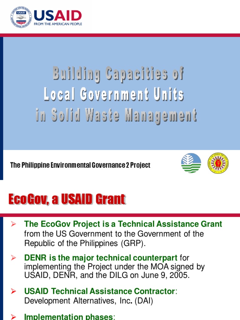 The Philippine Environmental Governance 2 Project | Download Free PDF ...