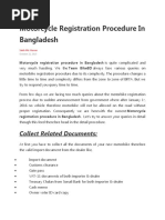 BRTA Assessment and Registration Forms | PDF | Driver's License | License
