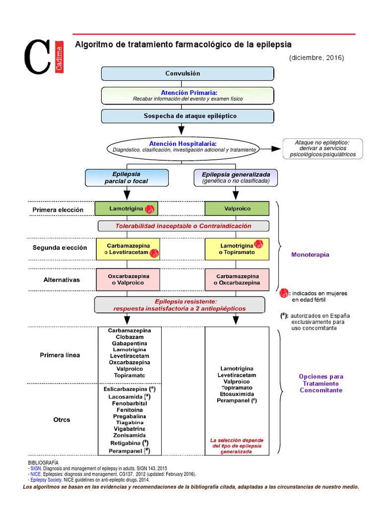Algoritmo de tratamiento de epilepsia | PDF | Epilepsia | Trastornos ...